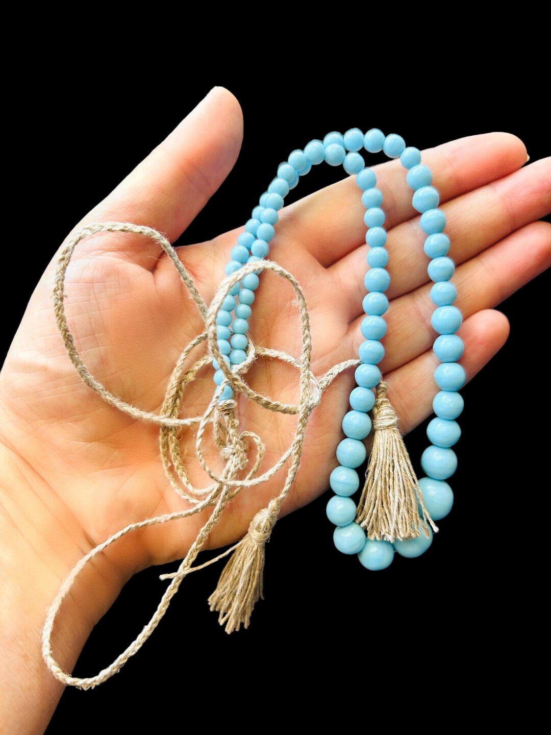 Ukrainian Necklace, Ukrainian Jewelry, Smalta Necklace , Blue Smalta ...