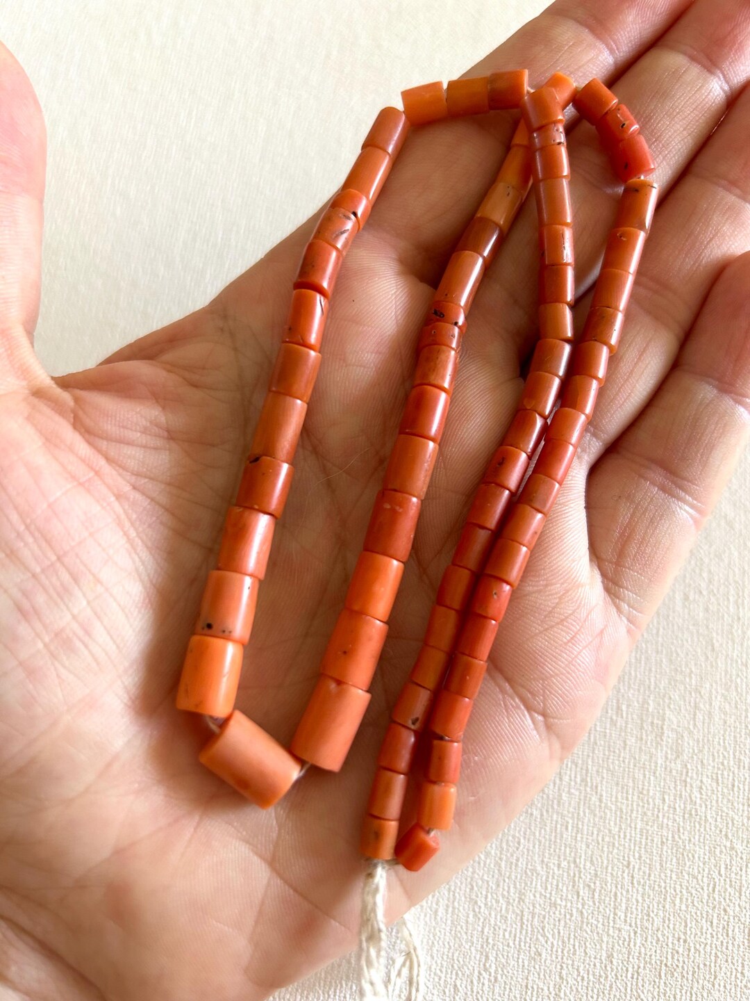 Antique Coral Beads , Old Coral Beads, Natural Salmon Coral ...