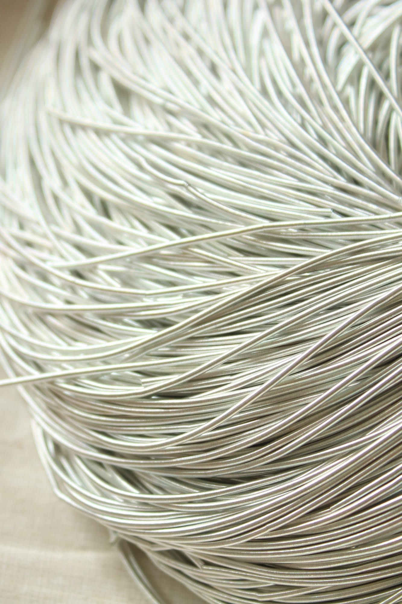 Silver Matte Finish French Wire-Metallic Rough | Etsy