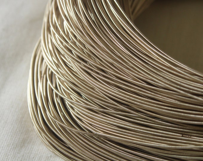 1MM Pale Gold Metallic French Stiff Wire, Purl,jaseron,cannetille ...