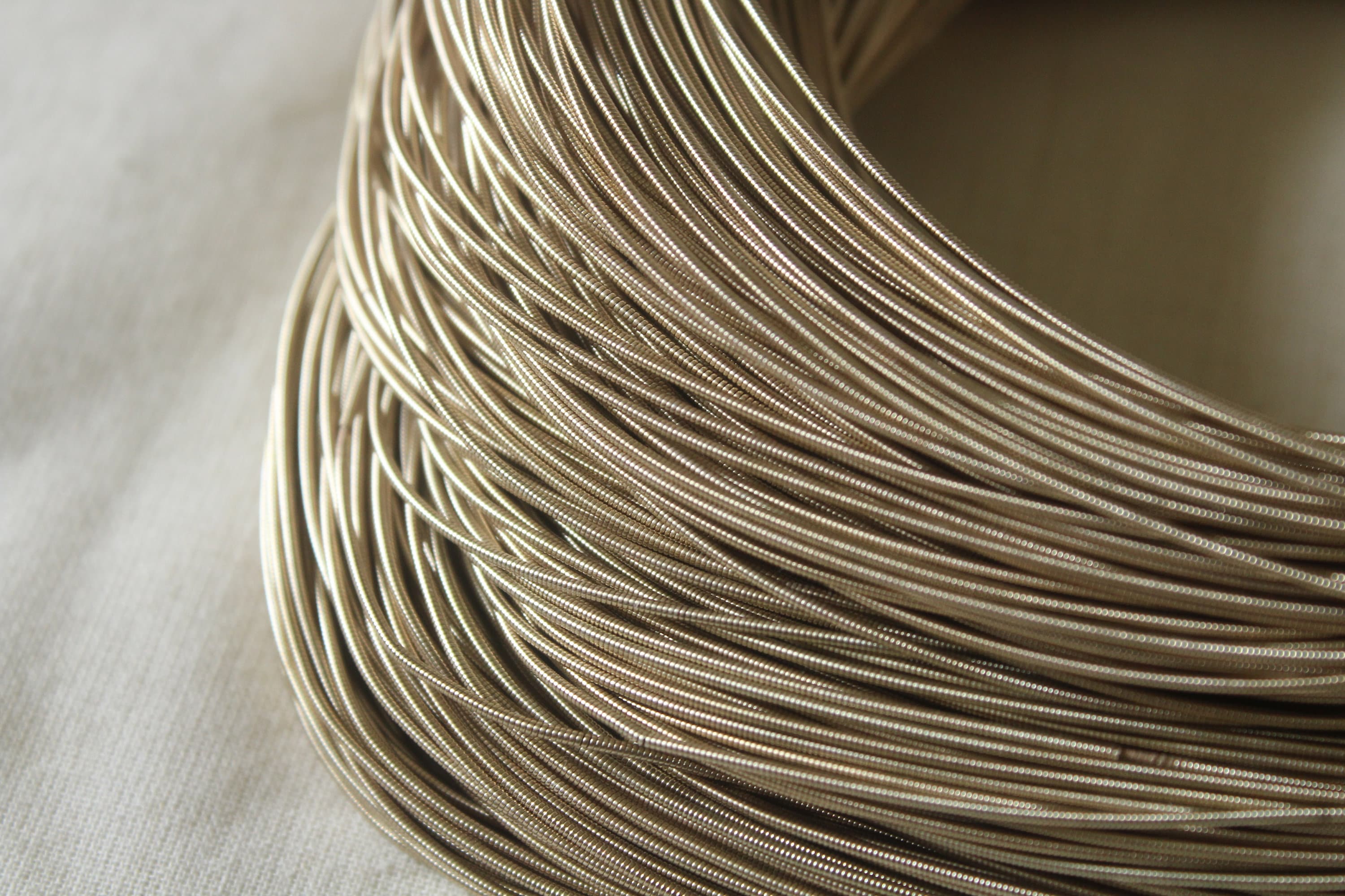 1MM Pale Gold Metallic French Stiff Wire, Purl,jaseron,cannetille ...
