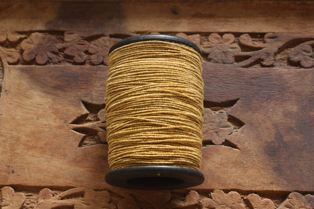 Dull Gold Metallic Cord / Dori Thread -used for Luneville/ Tambour ...