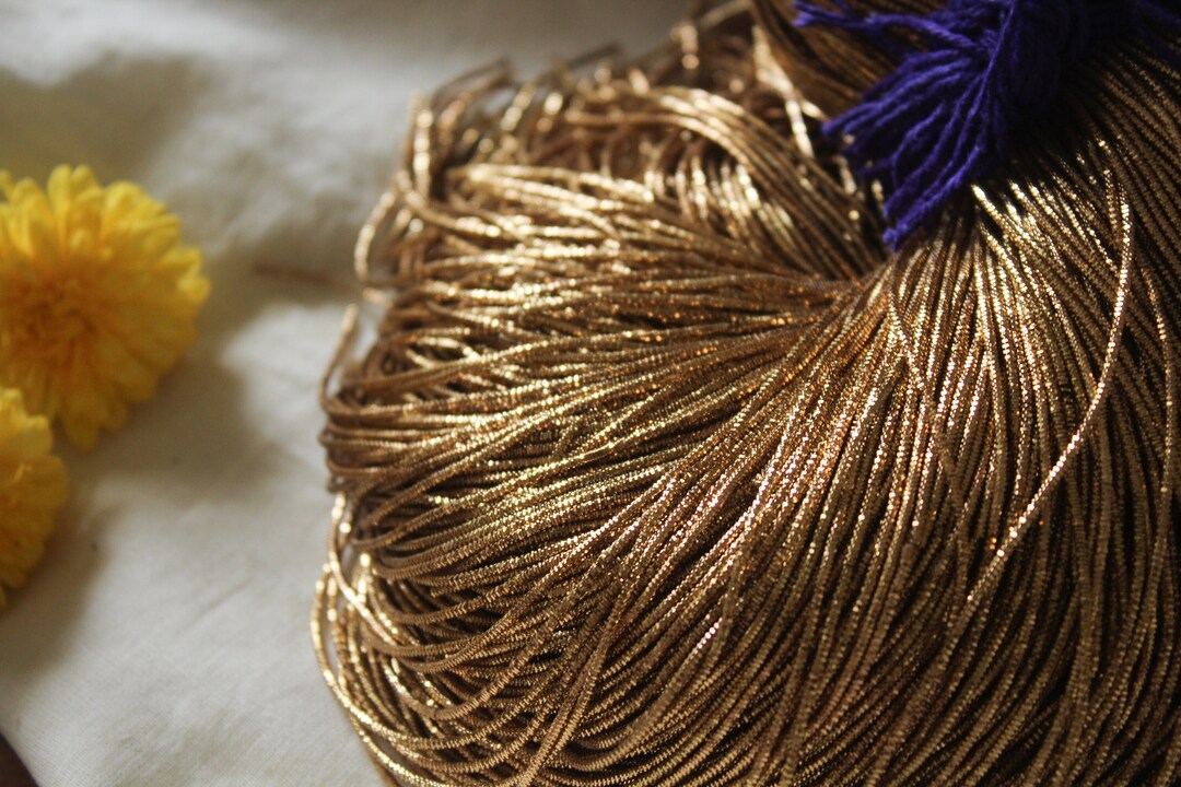 Antique Gold Bullion Wire-french Wire--metallic Rough Wire-purl ...