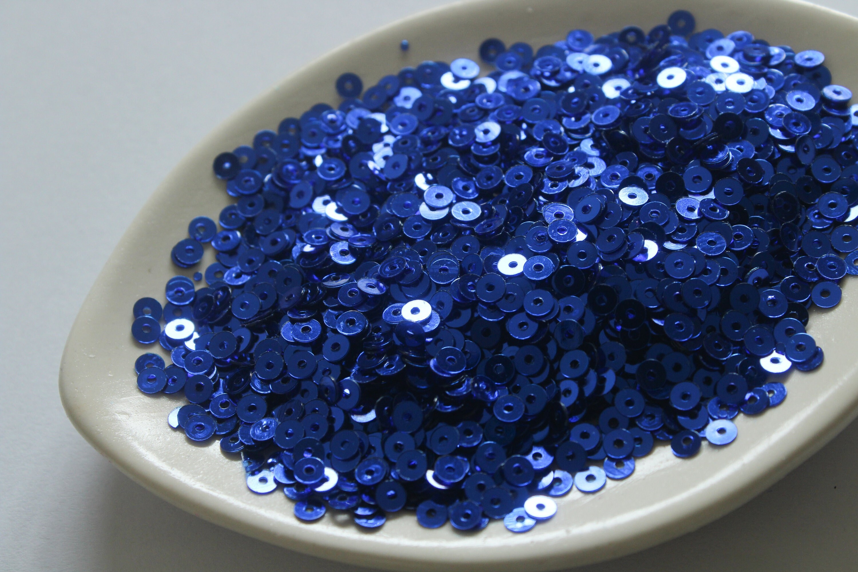 Dark Blue Flat Metallic Sequins Paillettes Round Sequins 4mm - Etsy