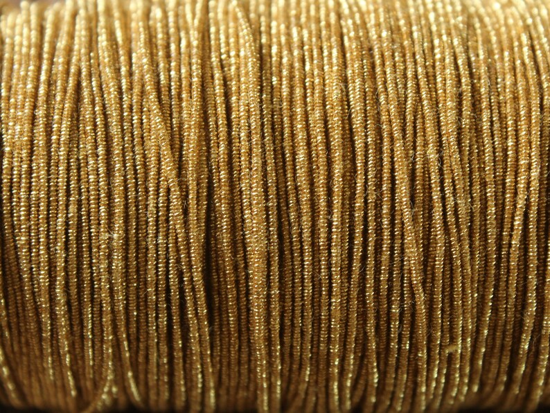 Dull Gold Metallic Cord / Dori Thread used for Luneville/ Tambour/ Aari ...