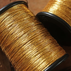 Bright Gold Zari Metallic Passing/couching/gilt Thread-japan Thread ...