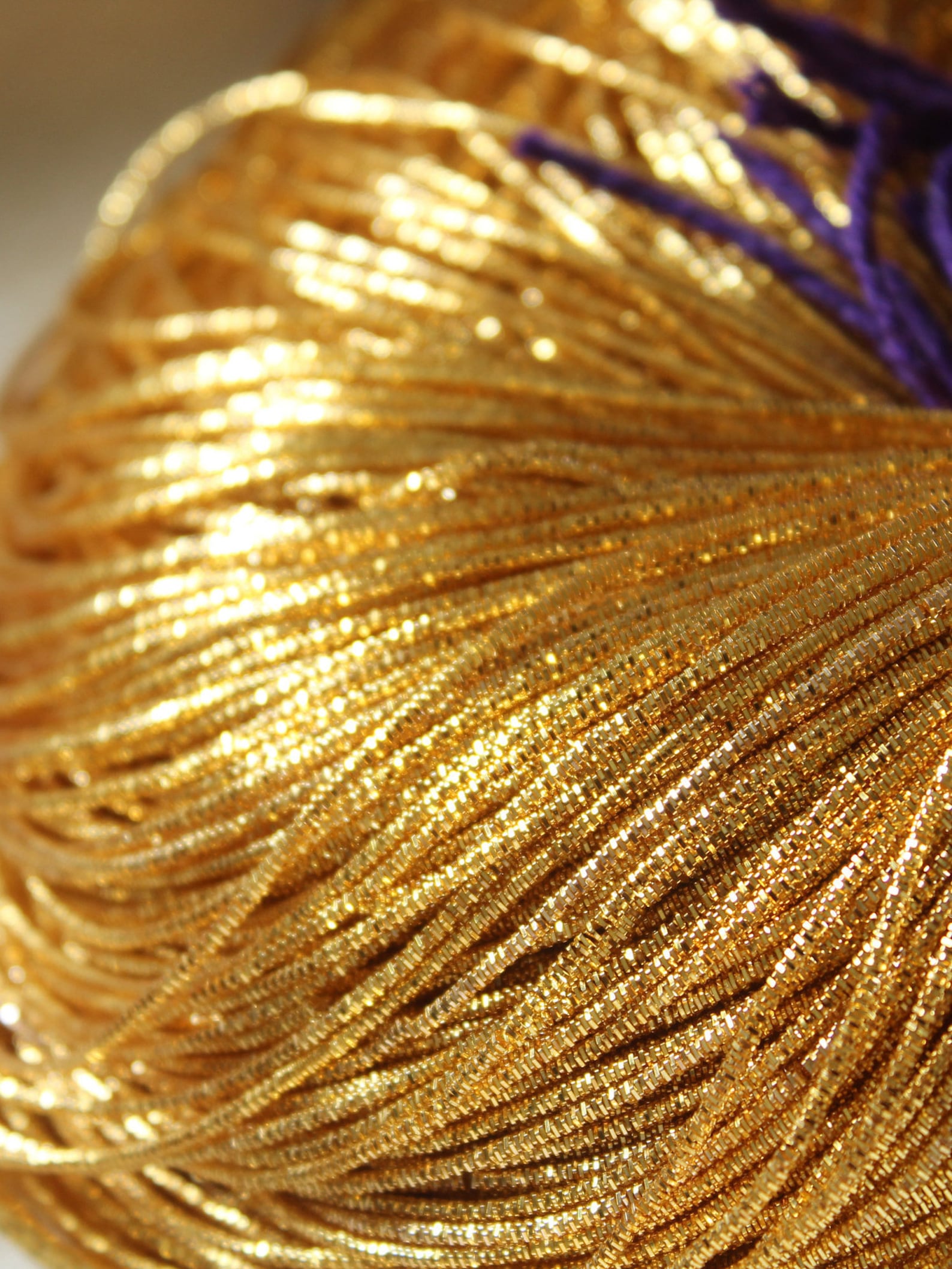 Deep Gold Bullion Wire-french Wire--metallic Rough Wire-purl-goldwork ...