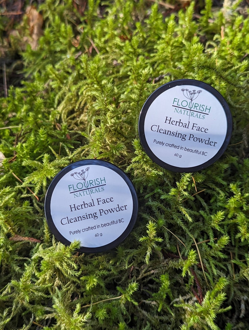 Herbal Cleansing Face Powder, Mask. All Natural for Sensitive, Dry, or ...