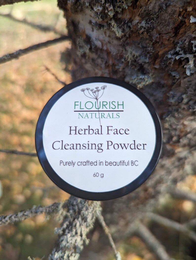 Herbal Cleansing Face Powder, Mask. All Natural for Sensitive, Dry, or ...