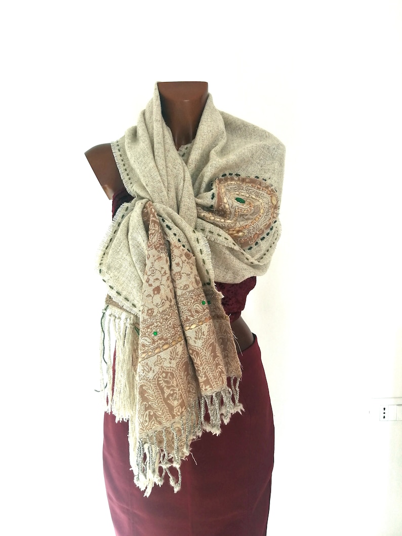 Made in Italy Scarf for Women, Winter Wrap Made of Italian Wool and ...