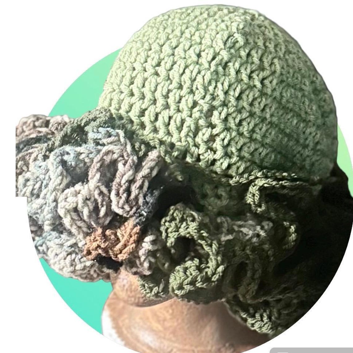 Crochet Bucket Hat Camouflage Crochet Ruffle Hat - Etsy