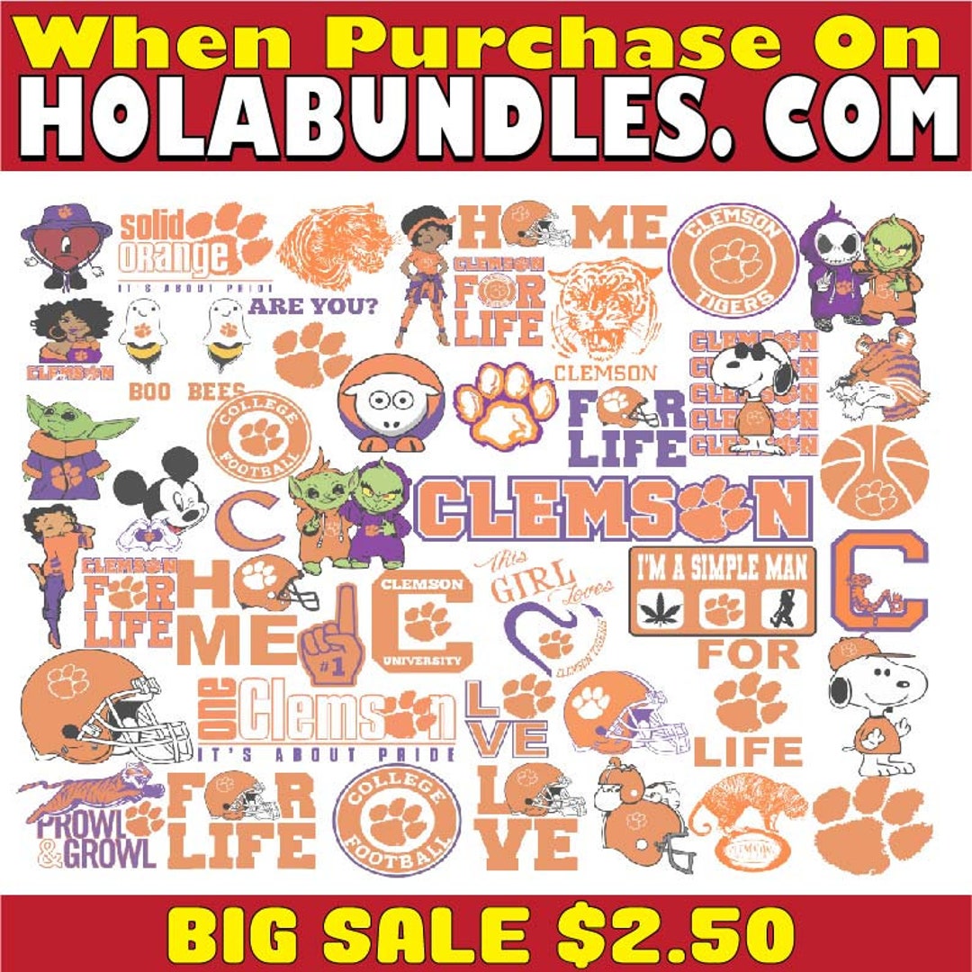 Clemson Tigers Svg, Universty Svg Bundle, Football Svg, Football Cricut ...