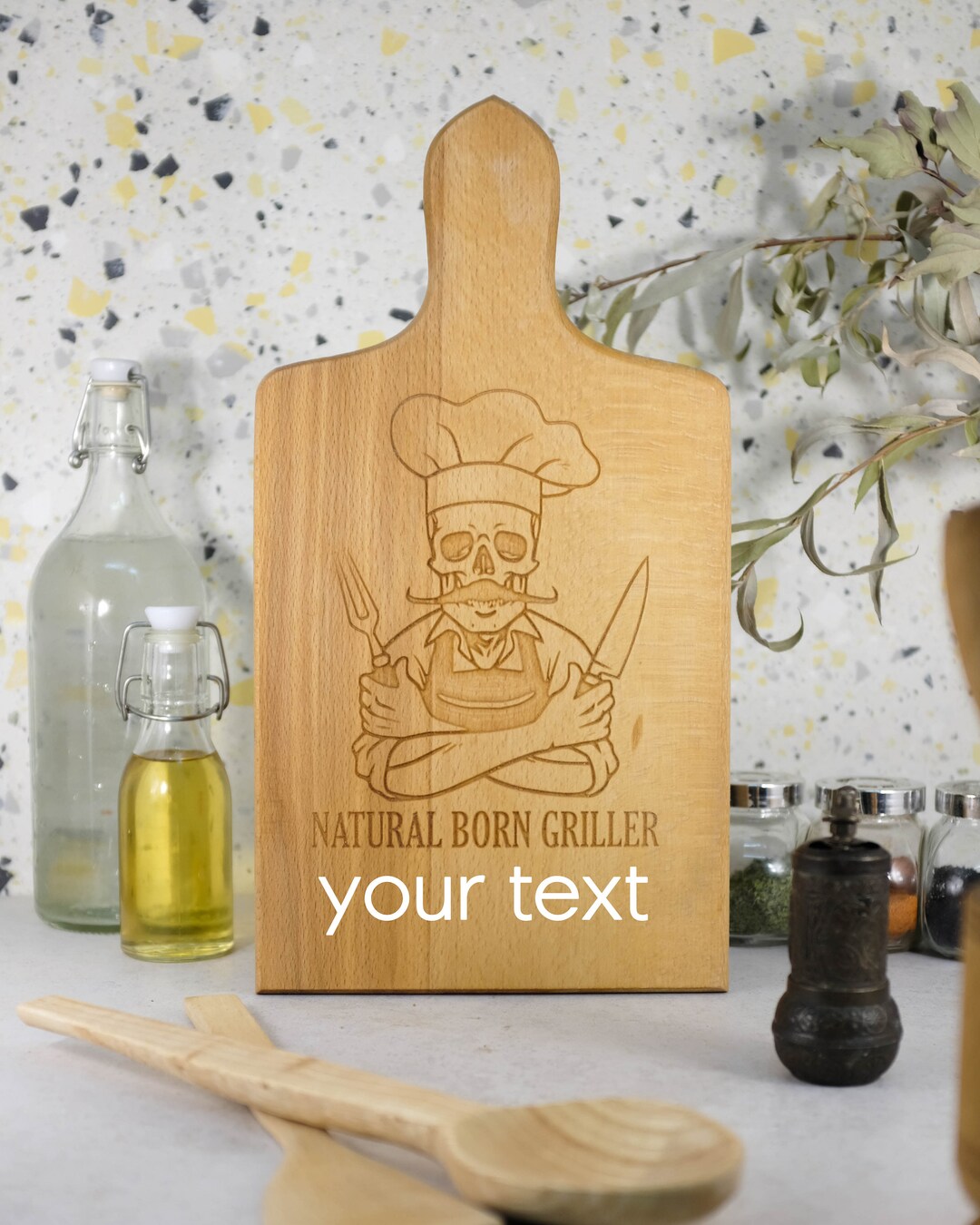 Engraved Cutting Board, Planche à Découper En Bois, Tabla De Cortar De ...