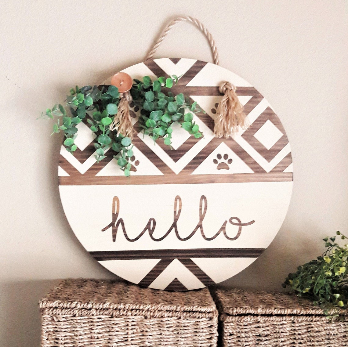 Boho Door Sign Front Door Decor Front Door Sign - Etsy