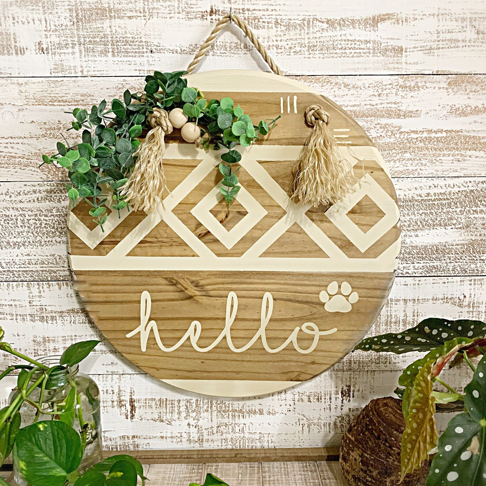 Boho Door Sign Boho Door Hanger Door Sign Bohemian Door - Etsy