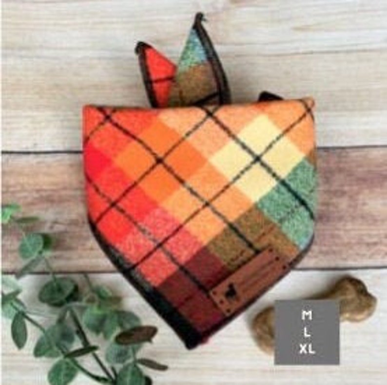 Fall Plaid Dog Bandana Winter Dog Bandanna Dog Bandana - Etsy