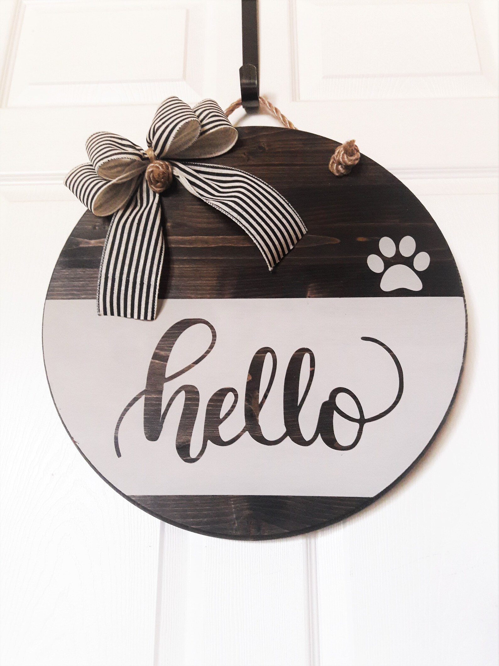 Door Sign Door Hanger Hello Sign Front Door Decor Door - Etsy