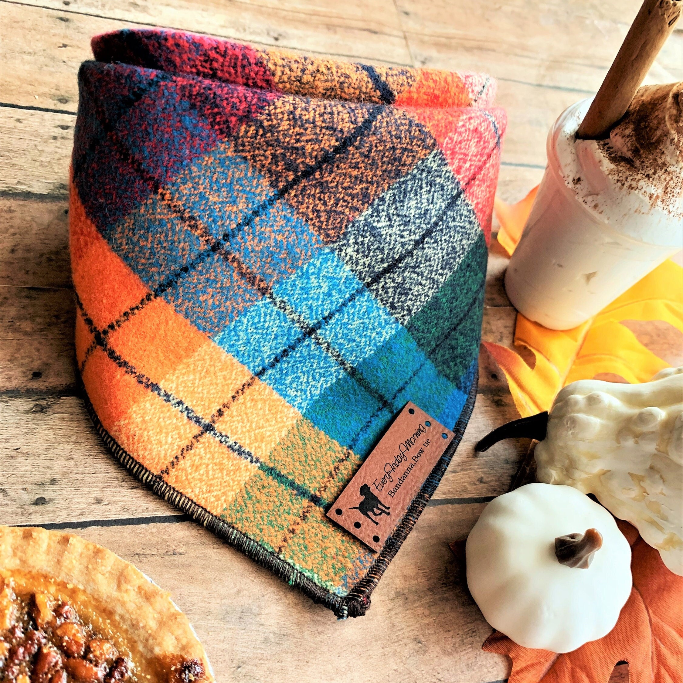 Fall Plaid Dog Bandana Winter Dog Bandanna Dog Bandana - Etsy