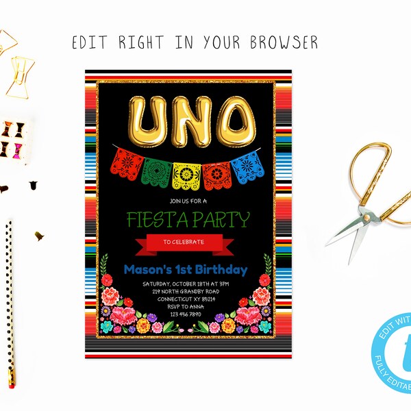 Uno Invitation - Etsy