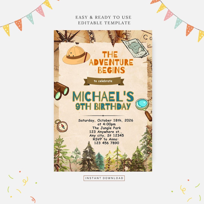 Nature Invitation - Etsy