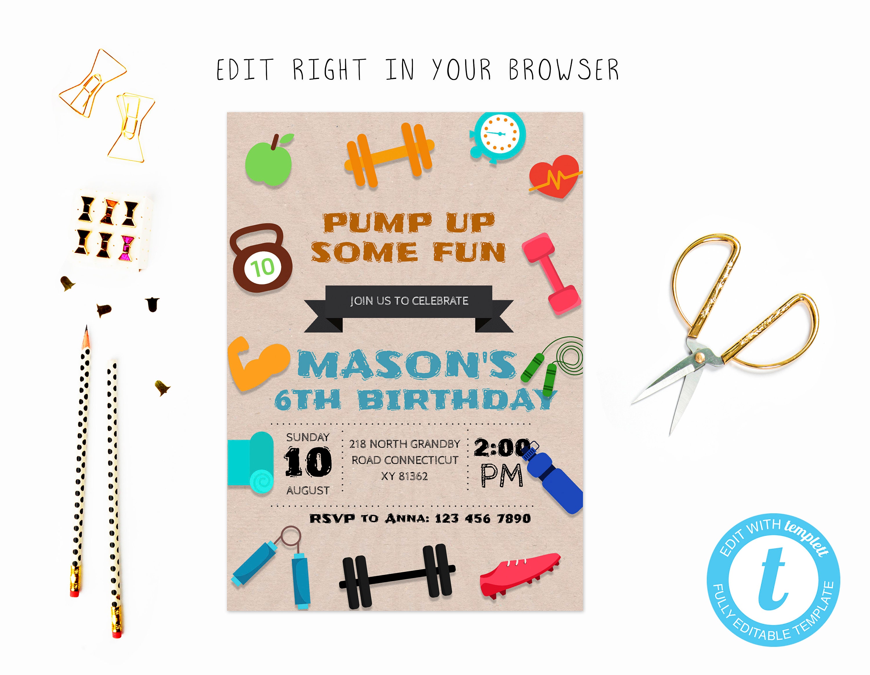 Invitations & Announcements Paper & Party Supplies Invitations Fun ...