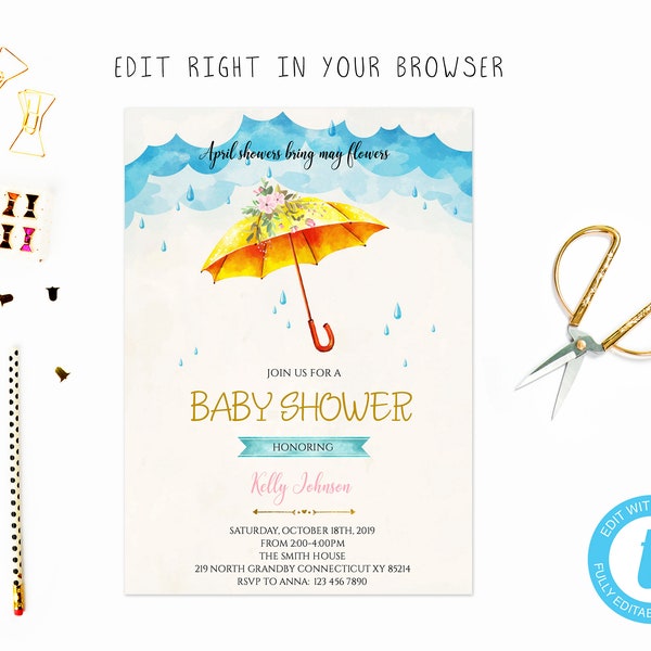 April Showers Bring May Flowers - Etsy