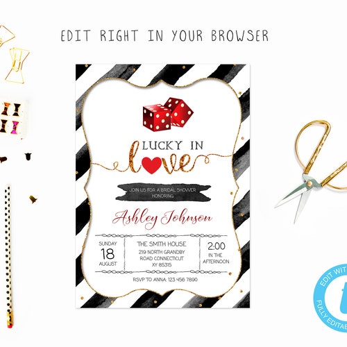 Playing Cards Party Tem TRY BEFORE You BUY Instant Download - Etsy