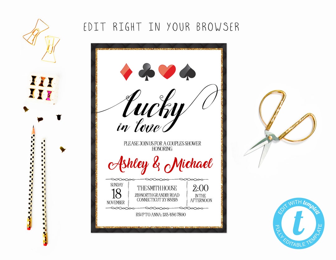 Lucky in Love Vegas Party Tem, TRY BEFORE You BUY, Instant Download ...