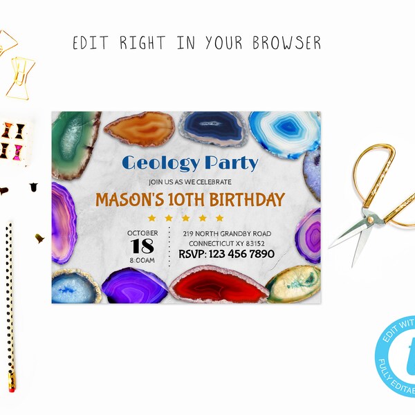 Geology Birthday - Etsy