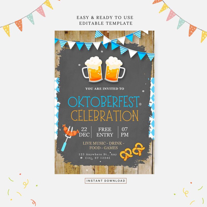 Oktoberfest Invitation - Etsy