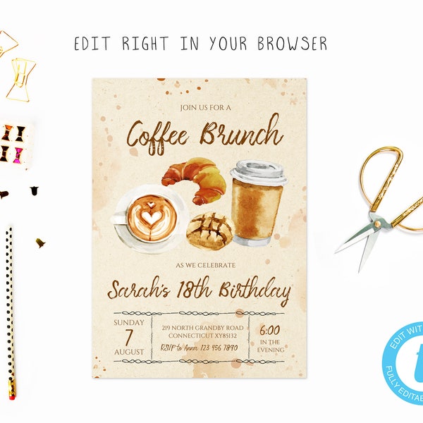 Coffee Invitation - Etsy