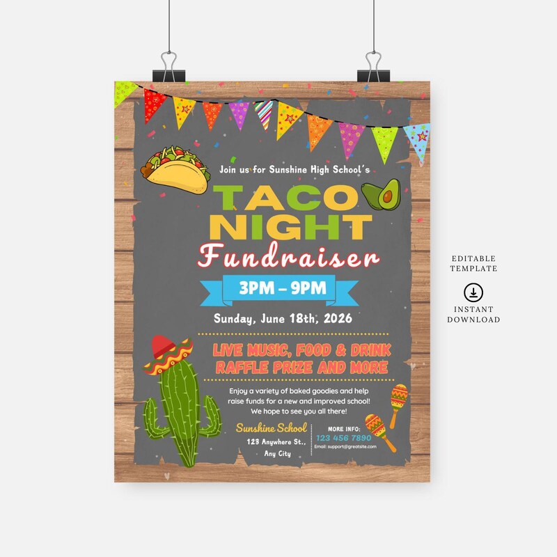 Taco Appreciation Flyer - Etsy