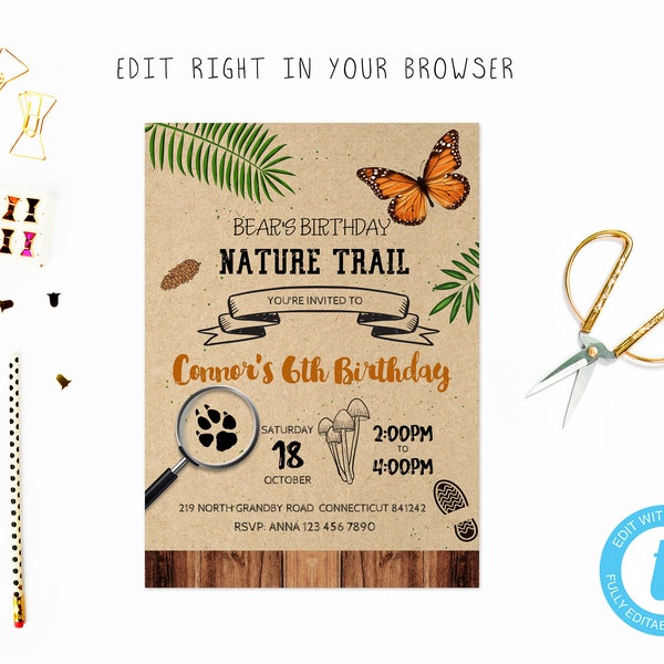 Nature Invitation - Etsy