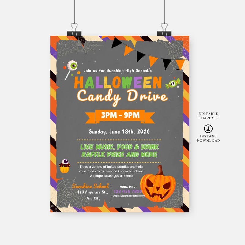 Candy Donation Flyer - Etsy