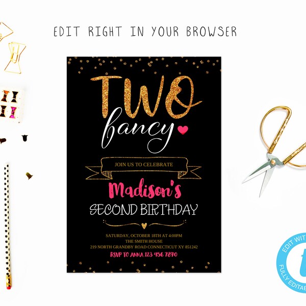 Two Fancy Birthday - Etsy