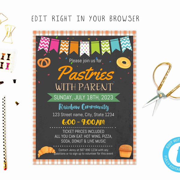 Pastry Flyer - Etsy