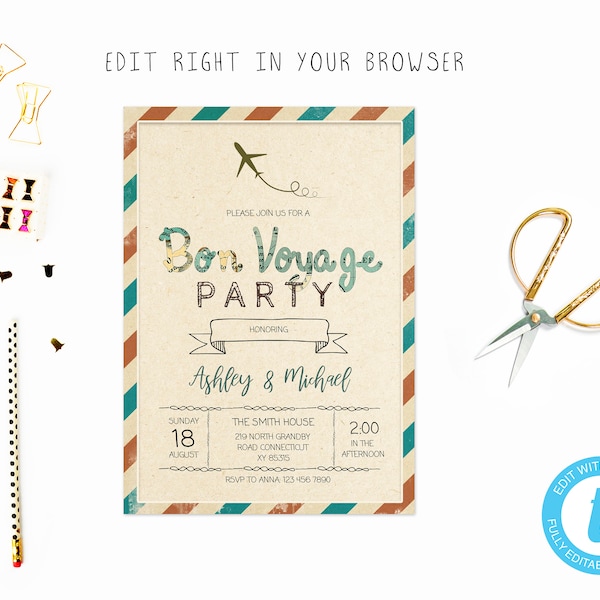 Bon Voyage Party - Etsy