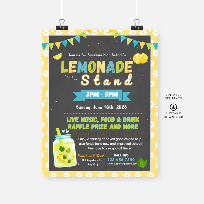 Lemonade Stand Poster - Etsy