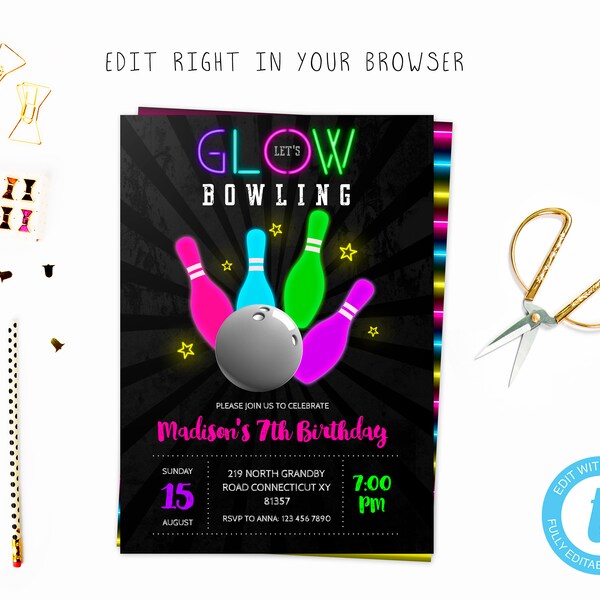 Glow Bowling - Etsy