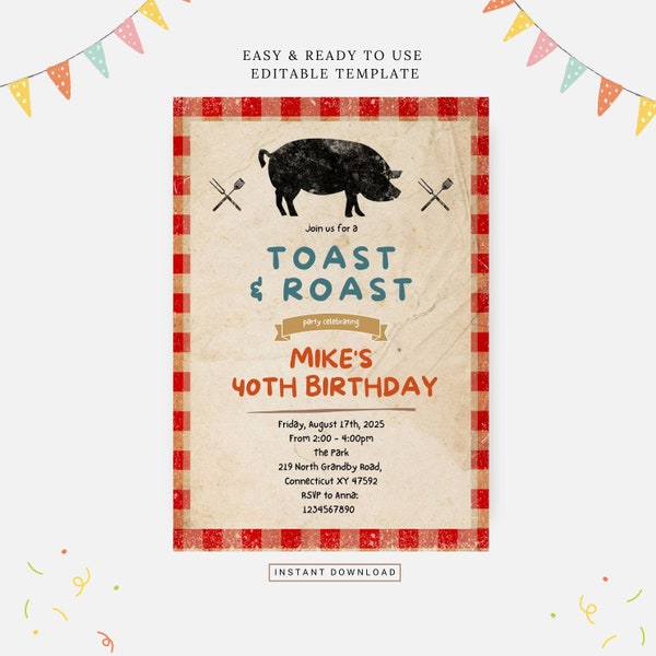 Pig Roast Invitation - Etsy