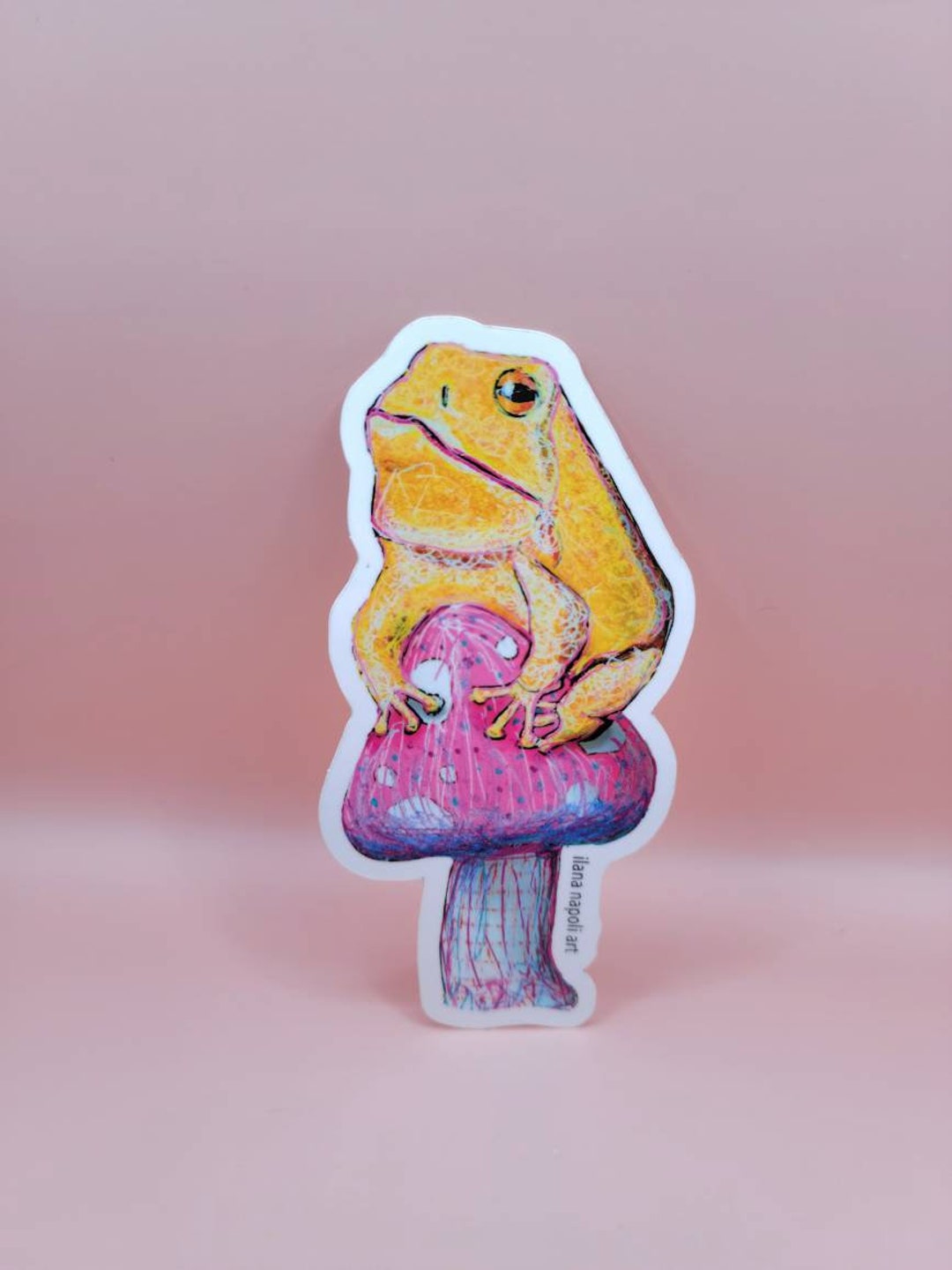 Weirdcore Cute Pastel Goth Aesthetic Pink Magic Mushroom Vinyl Sticker ...