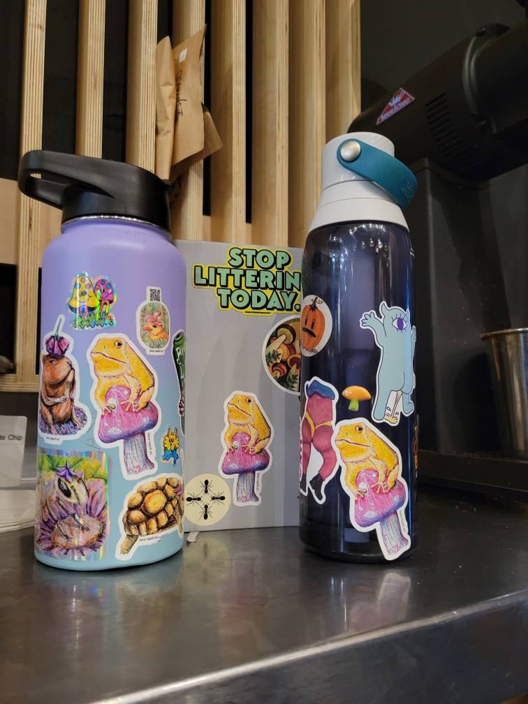 Weirdcore Cute Pastel Goth Aesthetic Pink Magic Mushroom Vinyl Sticker ...