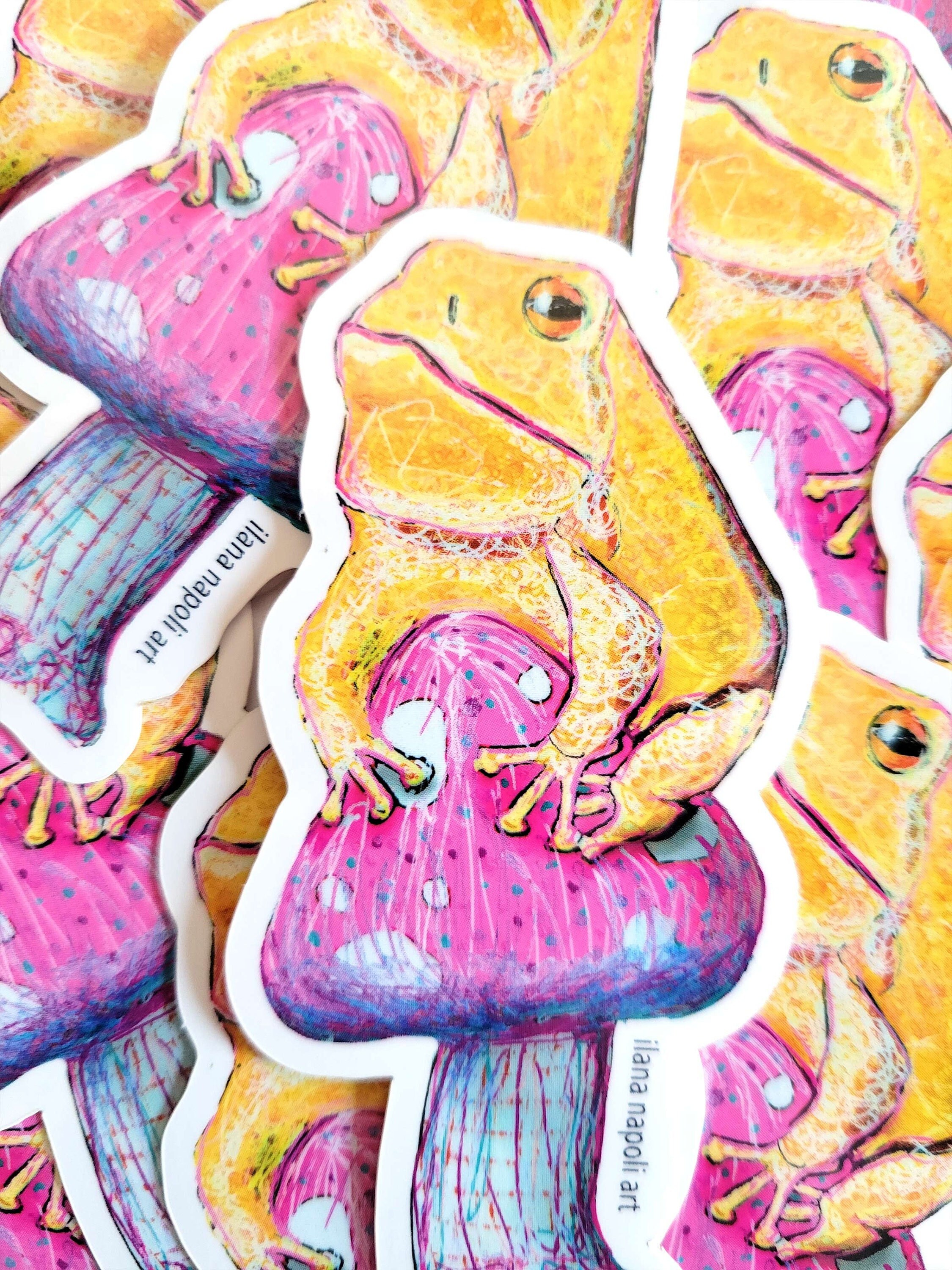 Weirdcore Cute Pastel Goth Aesthetic Pink Magic Mushroom Vinyl Sticker ...