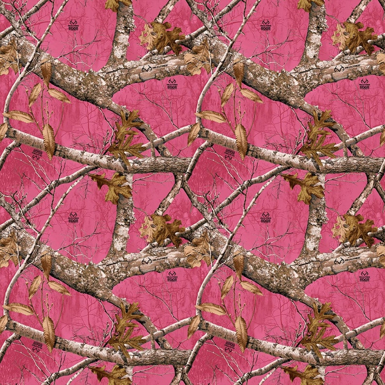 REAL TREE Cotton Fabric Print Multiple Colors | Etsy