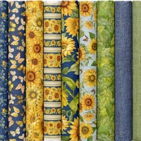Sunflower Fabric - Etsy