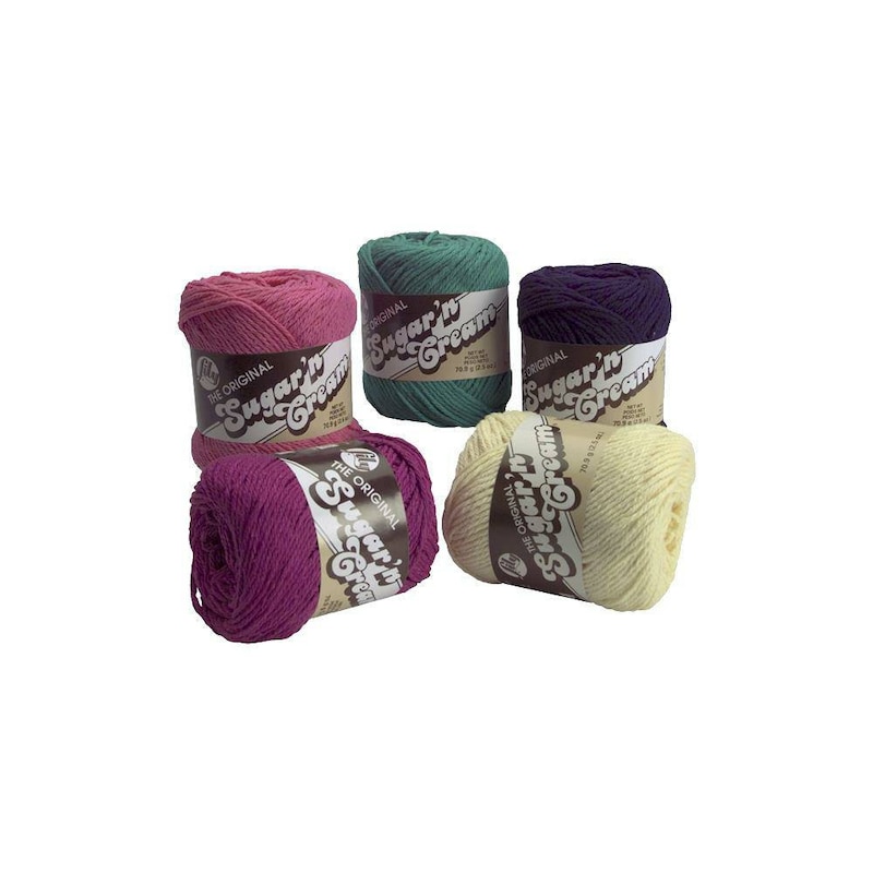 Sugar Cream Yarn Blue - Etsy