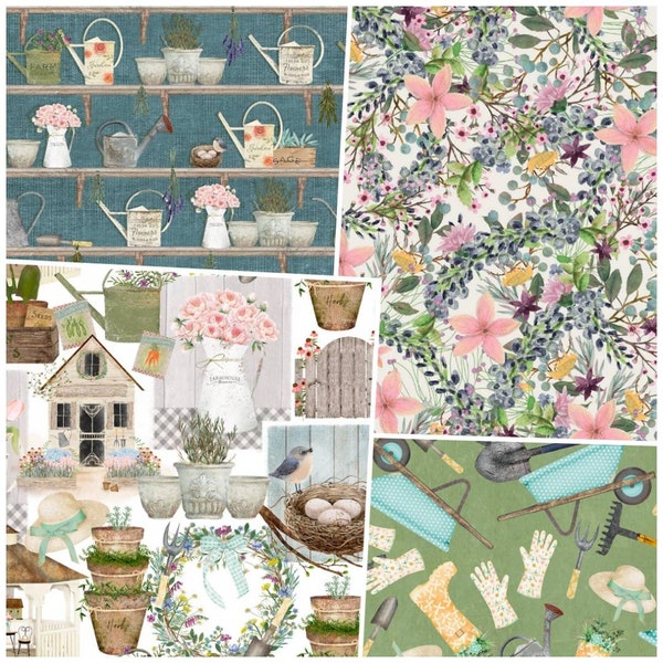 Spring Fabric - Etsy