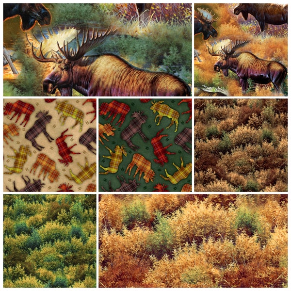 Moose Fabric - Etsy