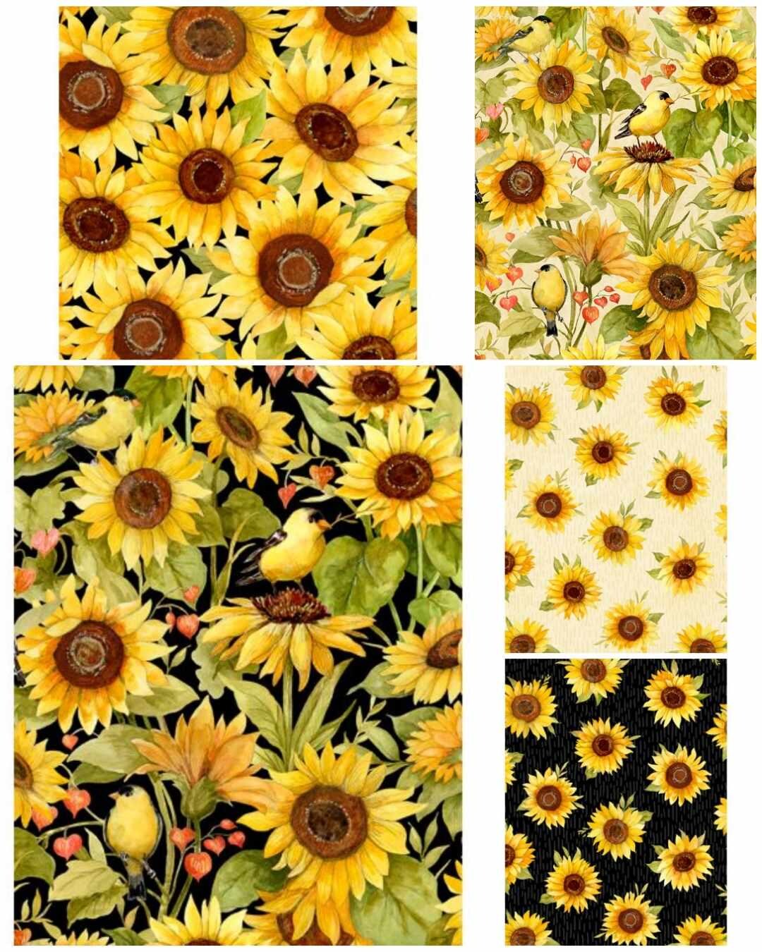 Sunflower Splendor Fabric Line - Etsy