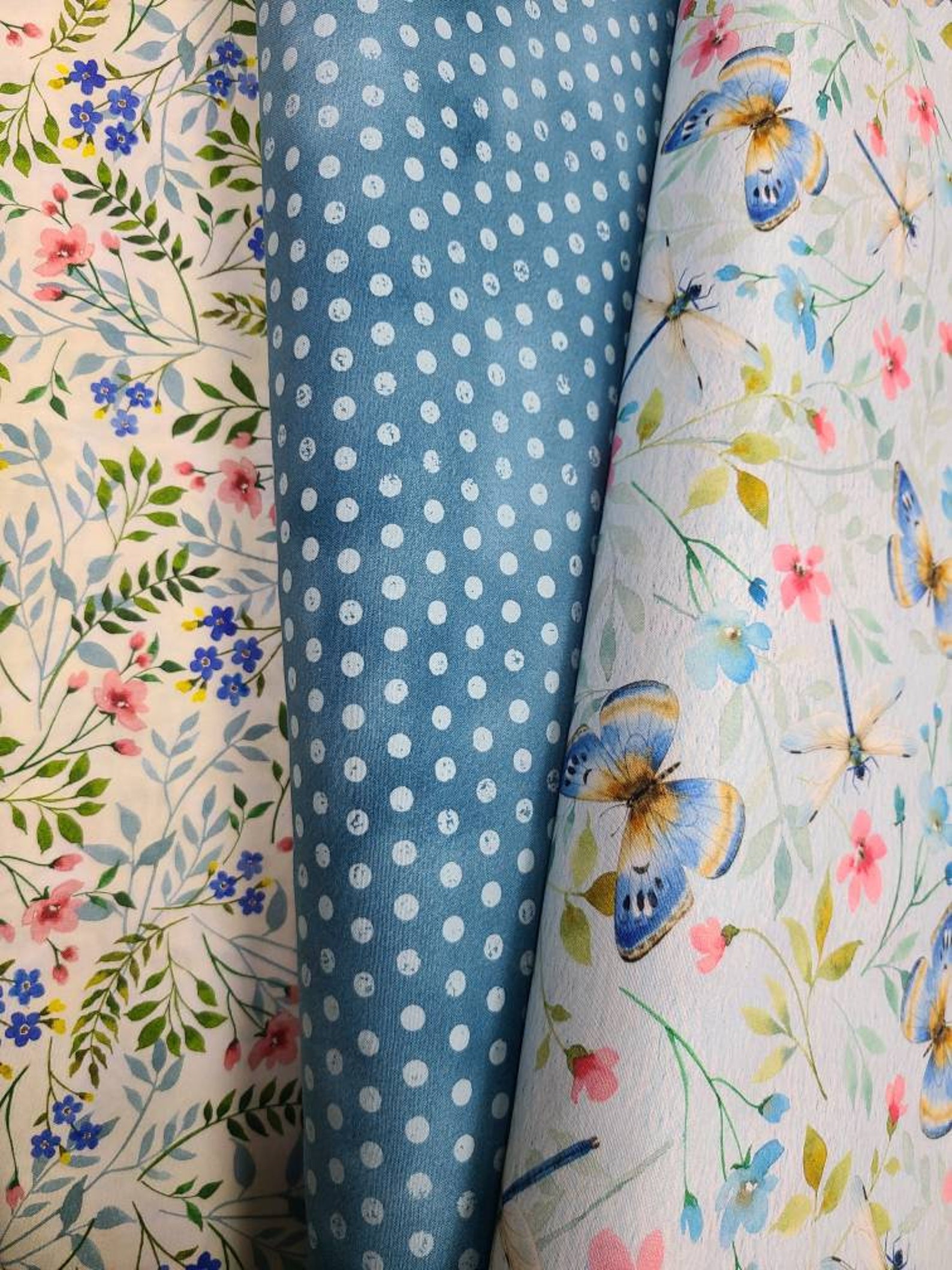 Wildflower Farm Cotton Fabric Print - Etsy